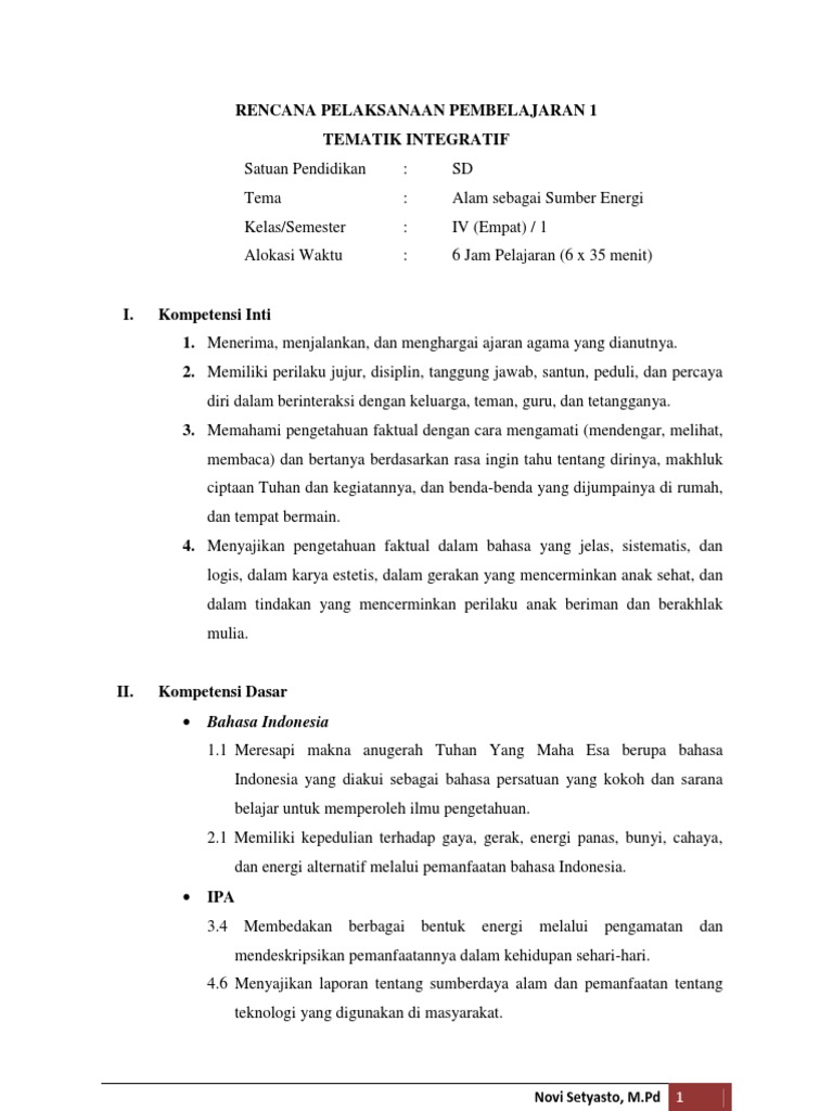 RPP PBL Contoh | PDF