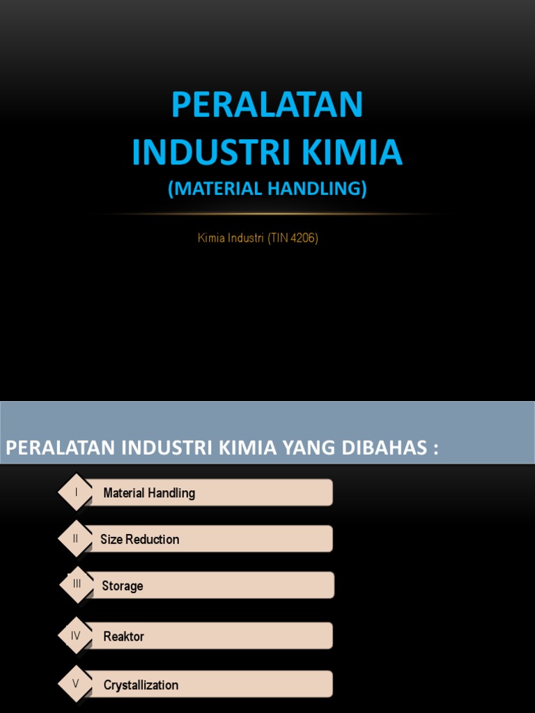 Peralatan Material Handling Kimia Industri | PDF