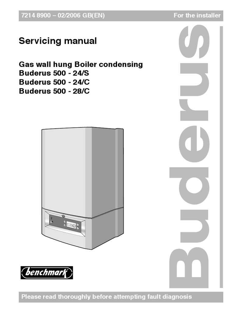 Manual Service BUDERUS | Water Heating | Valve