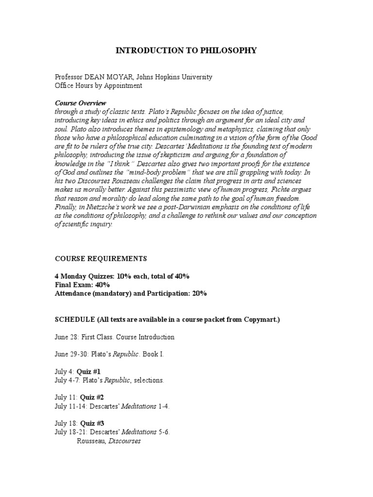 ISC266AB Intro Philosophy | PDF