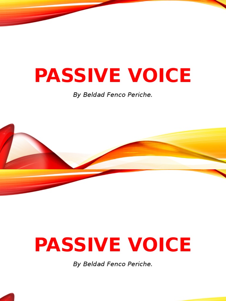 Passive Voice Class | PDF | Perfect (Grammar) | Verb
