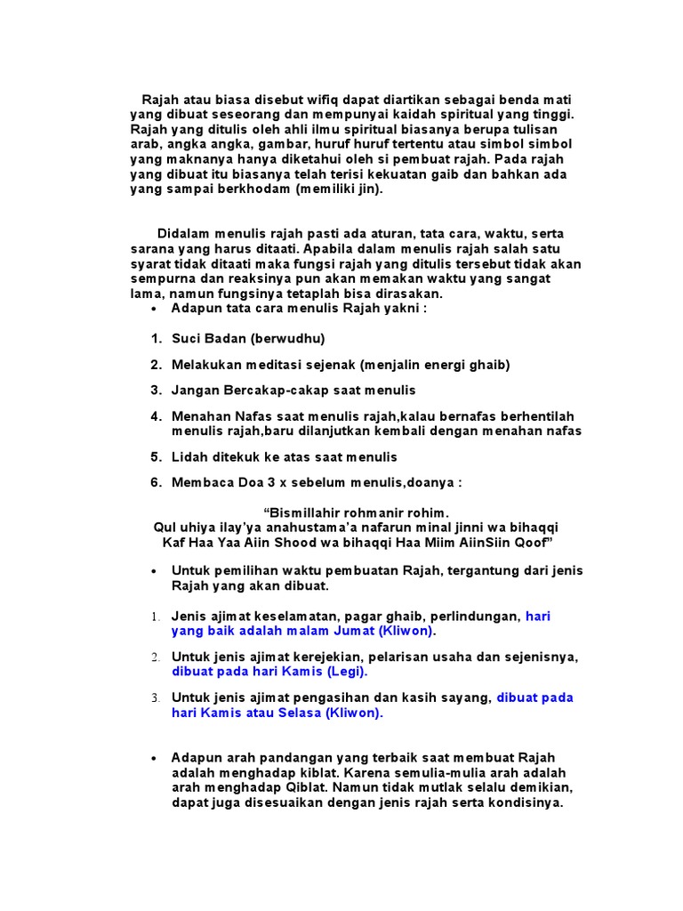 Cara Membuat Rajah | PDF