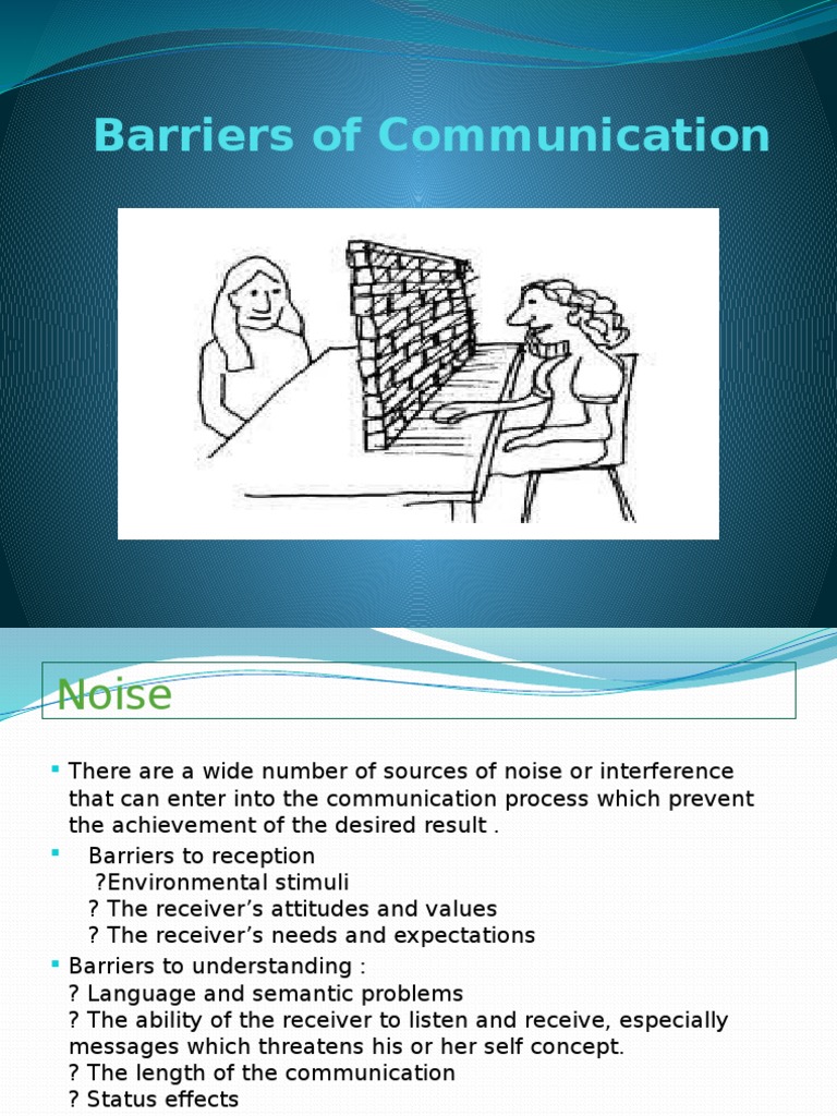 Barriers of Communication.pptx | Speech | Nonverbal Communication