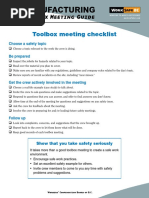 Toolbox Talk Attendance Sheet | PDF