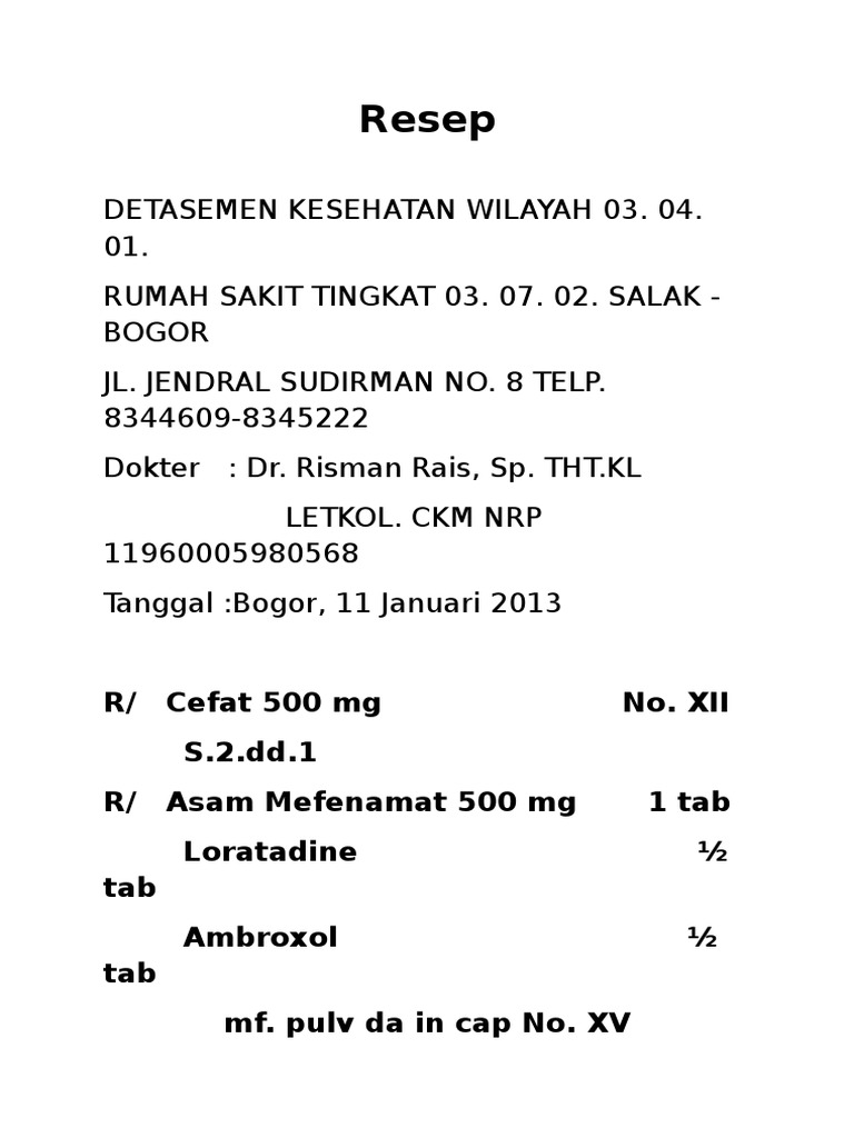 Skrining Resep | PDF