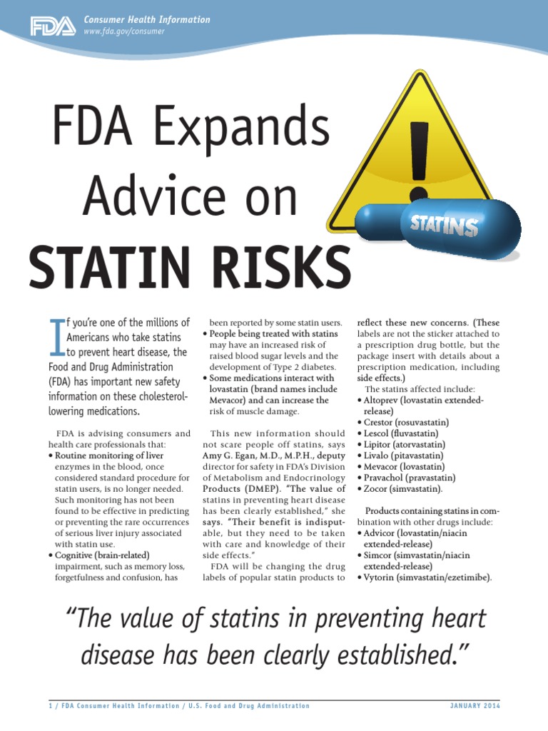 Statin Risks | PDF | Statin | Diabetes Mellitus