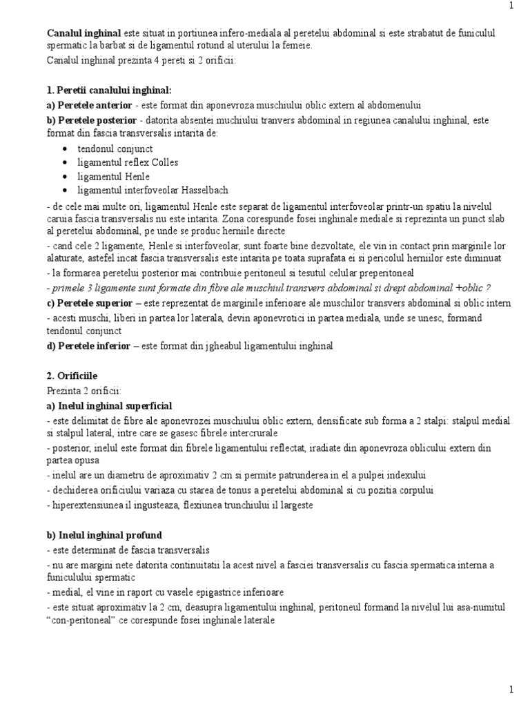 Canalul Inghinal | PDF