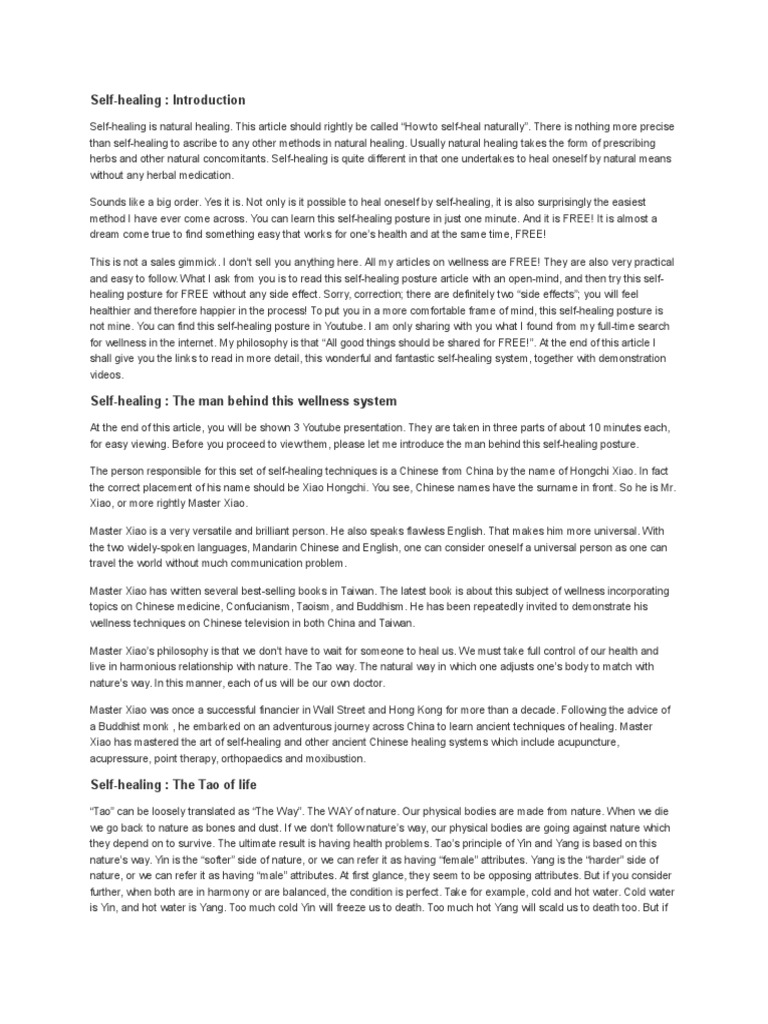 Self Healing Paida Lajin | PDF | Qi | Breathing