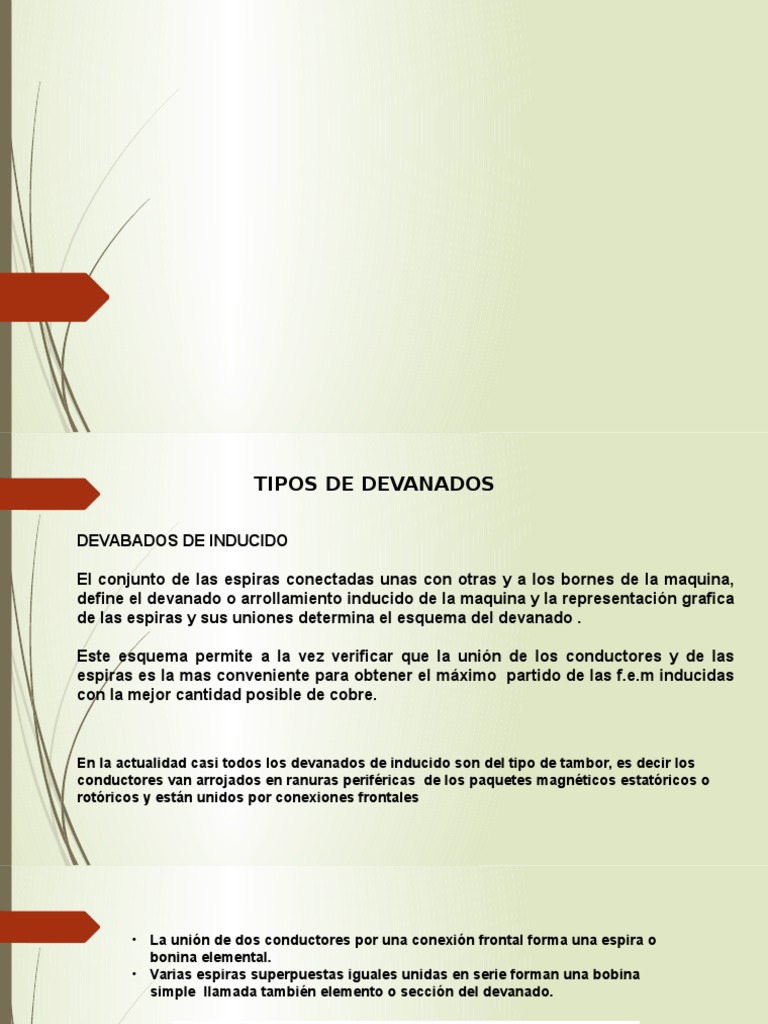 Tipos de Devanados | PDF | Inductor | Componentes eléctricos