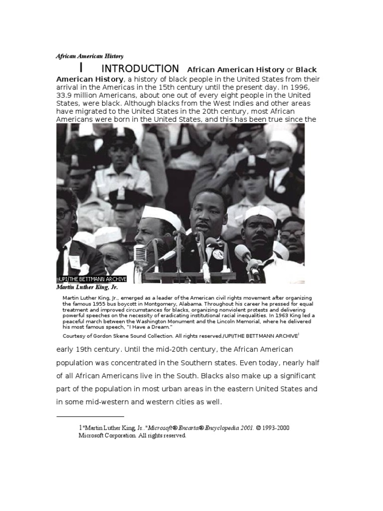 Overview of African American History | PDF | Abolitionism In The United ...