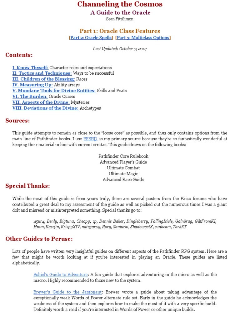 Channeling The Cosmos A Guide To The Oracle | PDF | Gary Gygax Games ...