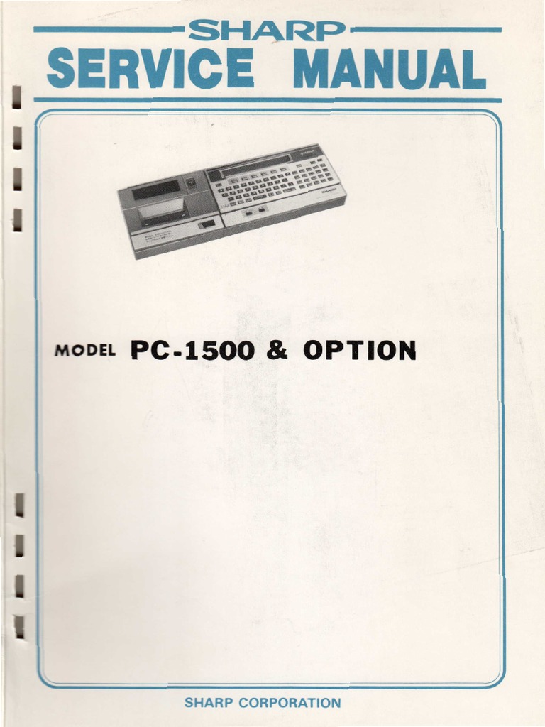 Pc1500 Service Manual | PDF | Computer Data Storage | Input/Output