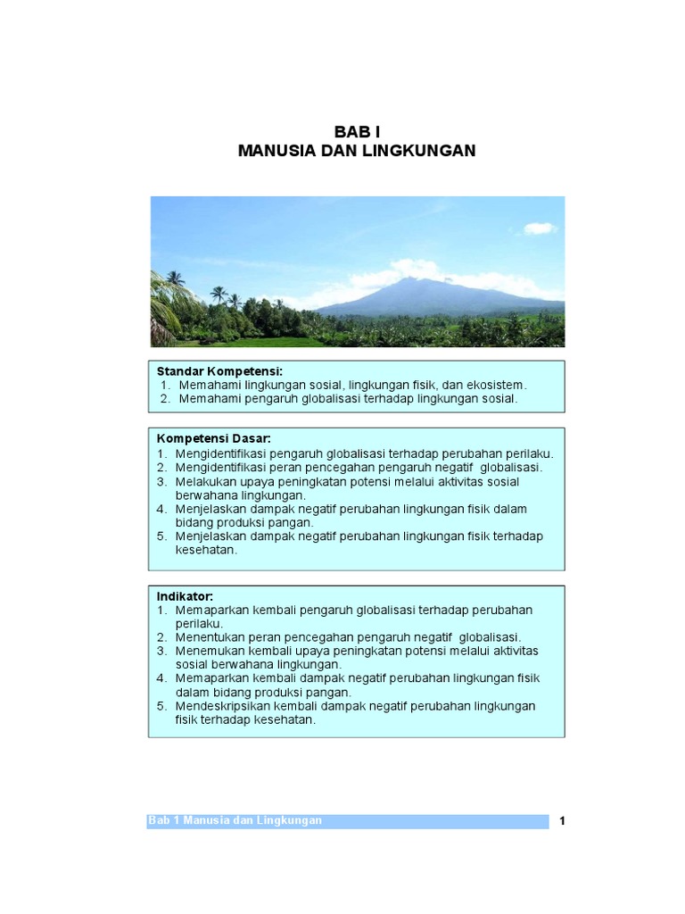 Materi PLH 9 Pertama | PDF