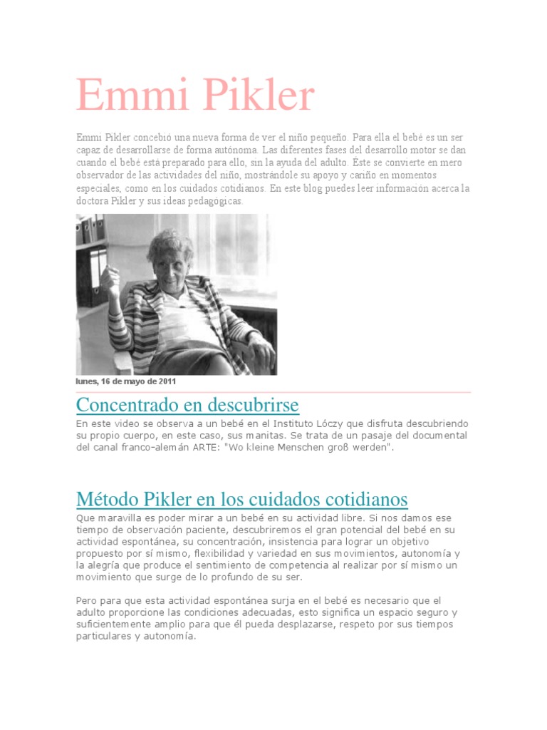 Emmi Pikler | PDF