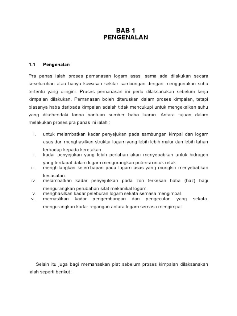 Contoh Bab 1 | PDF