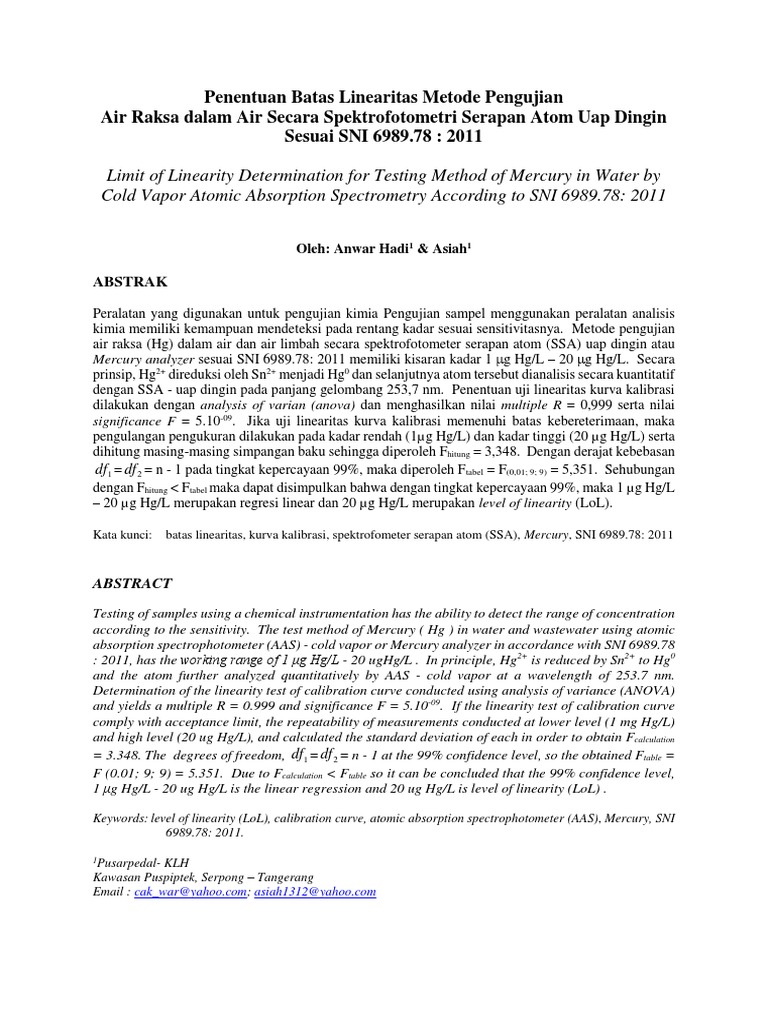 Level of Linearity | PDF