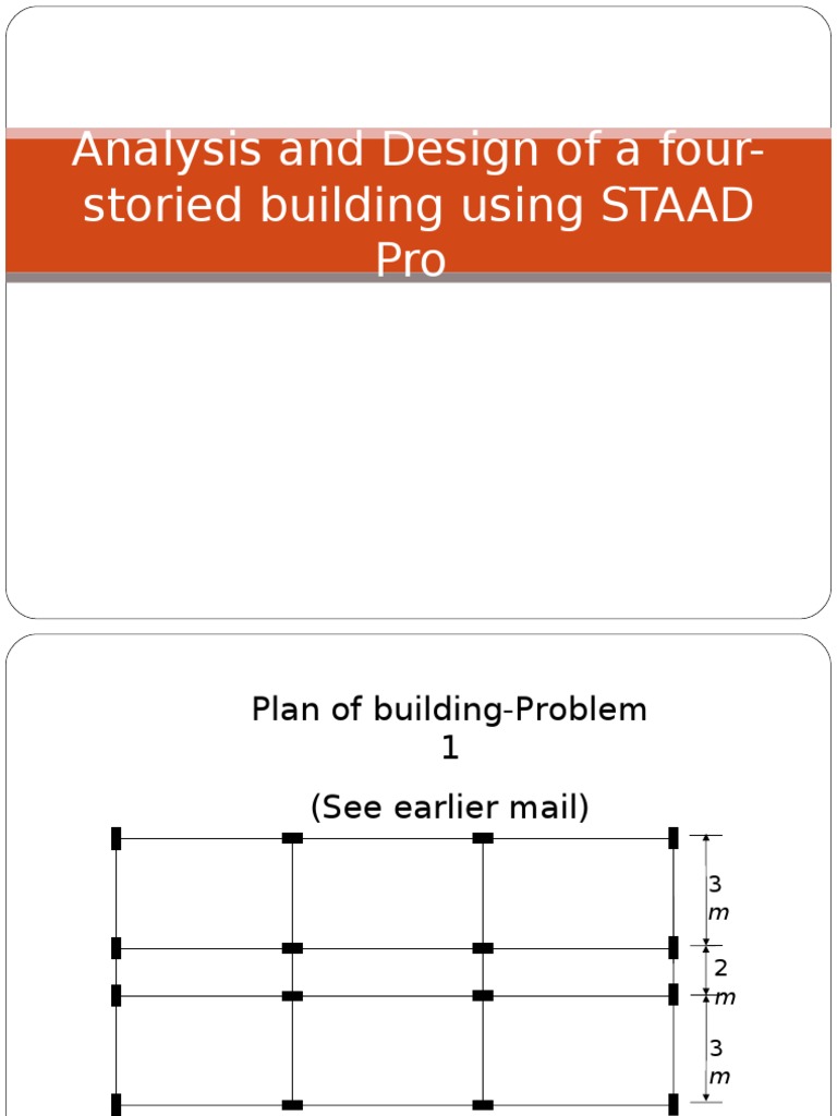 Four-Storey Building Design Analysis | PDF | Art | Technology & Engineering