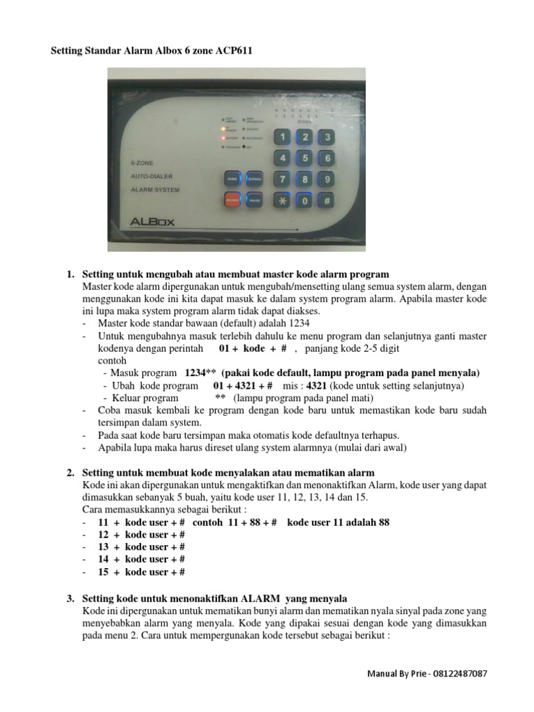 Manual Alarm Revisi | PDF