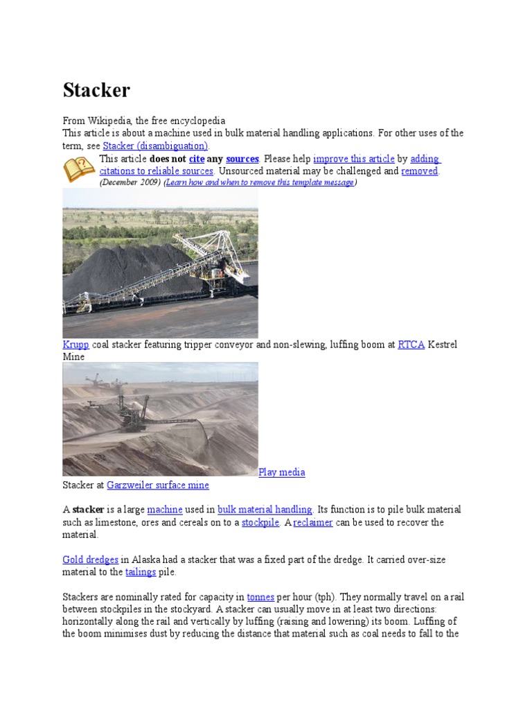 Stacker | PDF | Mechanical Engineering | Machines