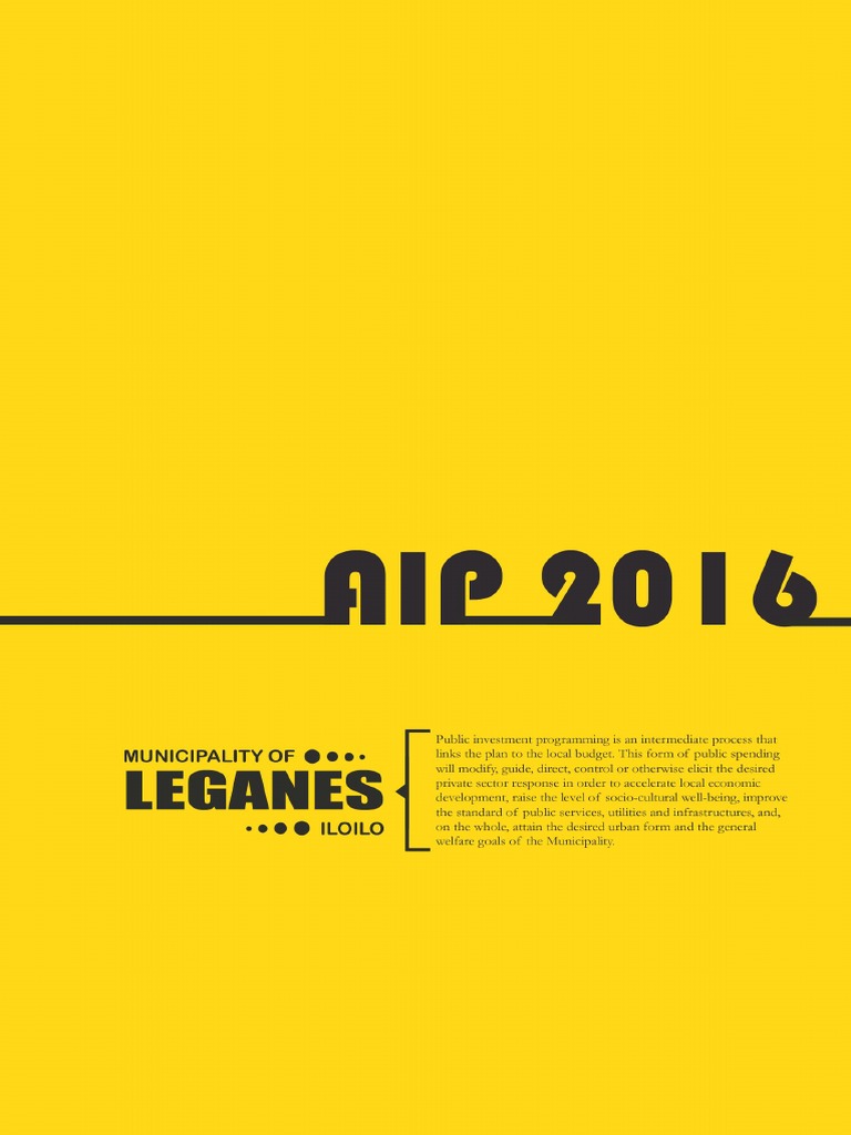 Annual Investment Program CY 2016 | PDF | Economic Development ...