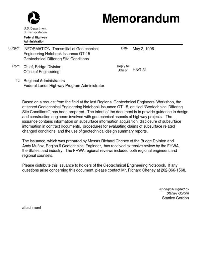 Geotechnical Engineering (Memorandum) | PDF | Geotechnical Engineering ...