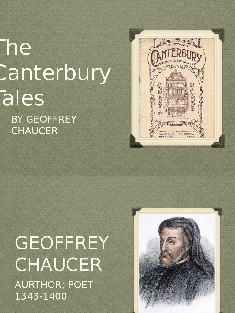 The Canterbury Tales and Pardoner's Tale | PDF | The Canterbury Tales