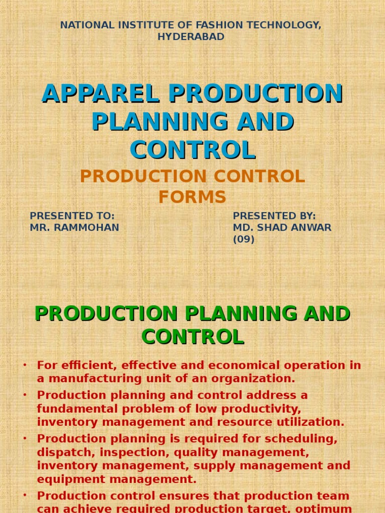 Production Planning & Control | PDF | Inventory | Quality (Business)