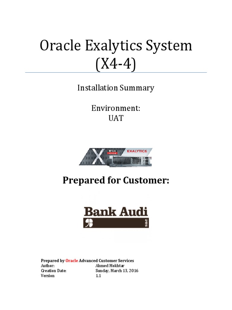 Exalytics Deploymen | PDF | Oracle Database | Port (Computer Networking)