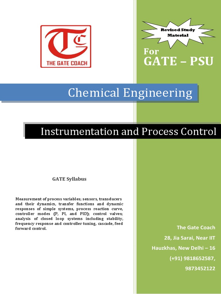 GATE Instrumentation Guide | PDF | Control System | Force