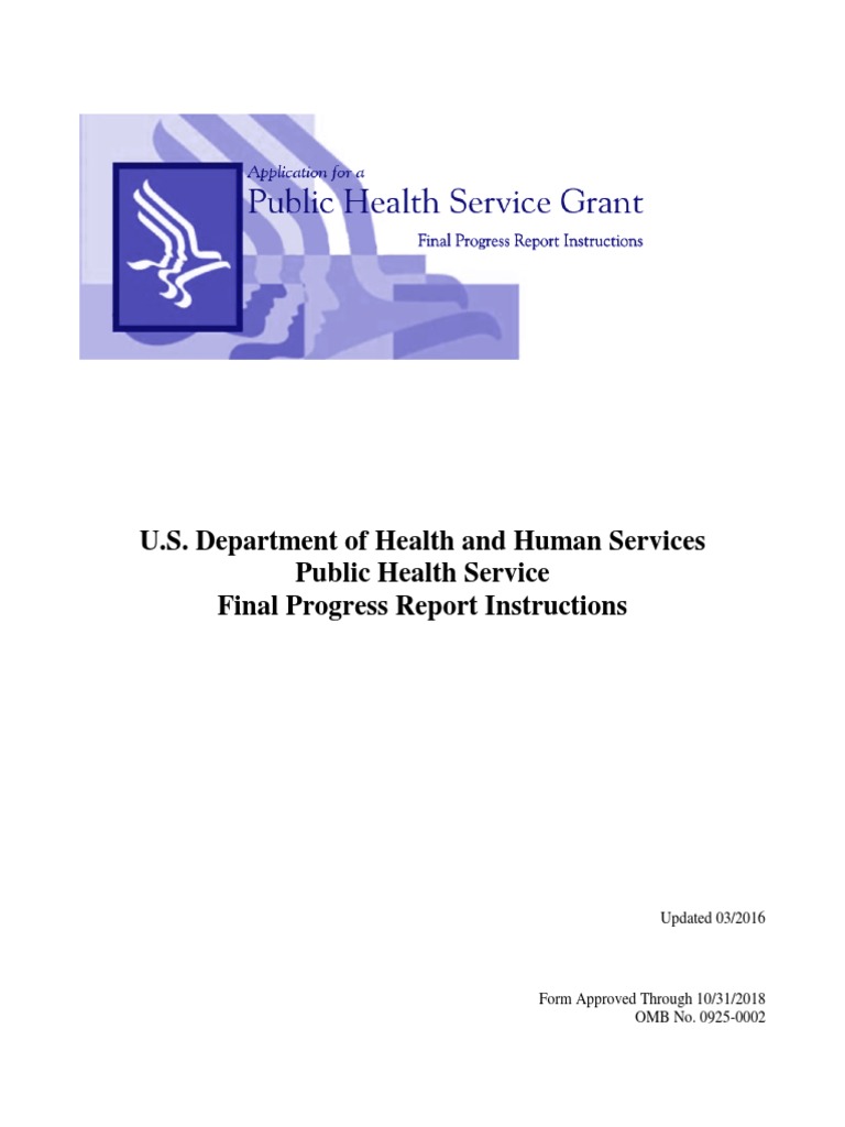 U.S. Department of Health and Human Services Public Health Service ...
