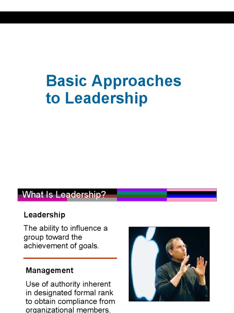 Basic Approaches To Leadership | PDF | Leadership | Social Psychology