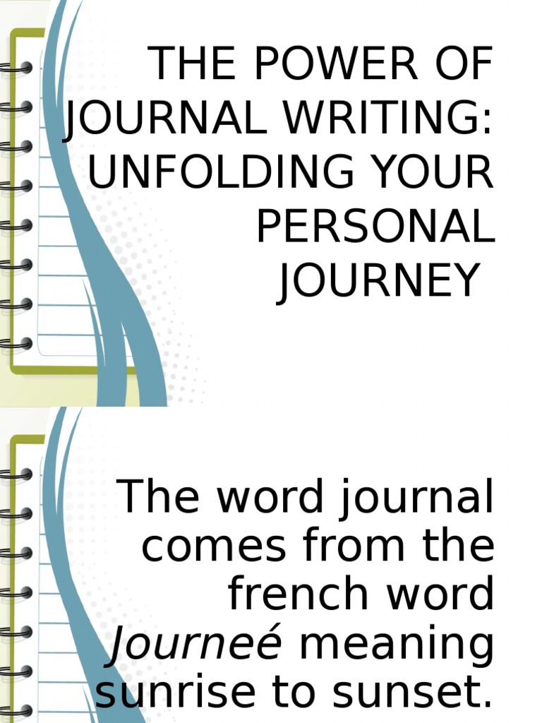 Journaling for Personal Growth | PDF