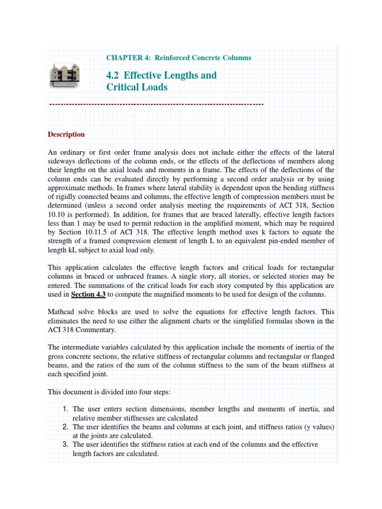 4.2 Effective Lengths and Critical Loads: CHAPTER 4: Reinforced ...