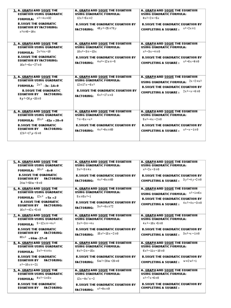 Math 106 | PDF | Quadratic Equation | Factorization
