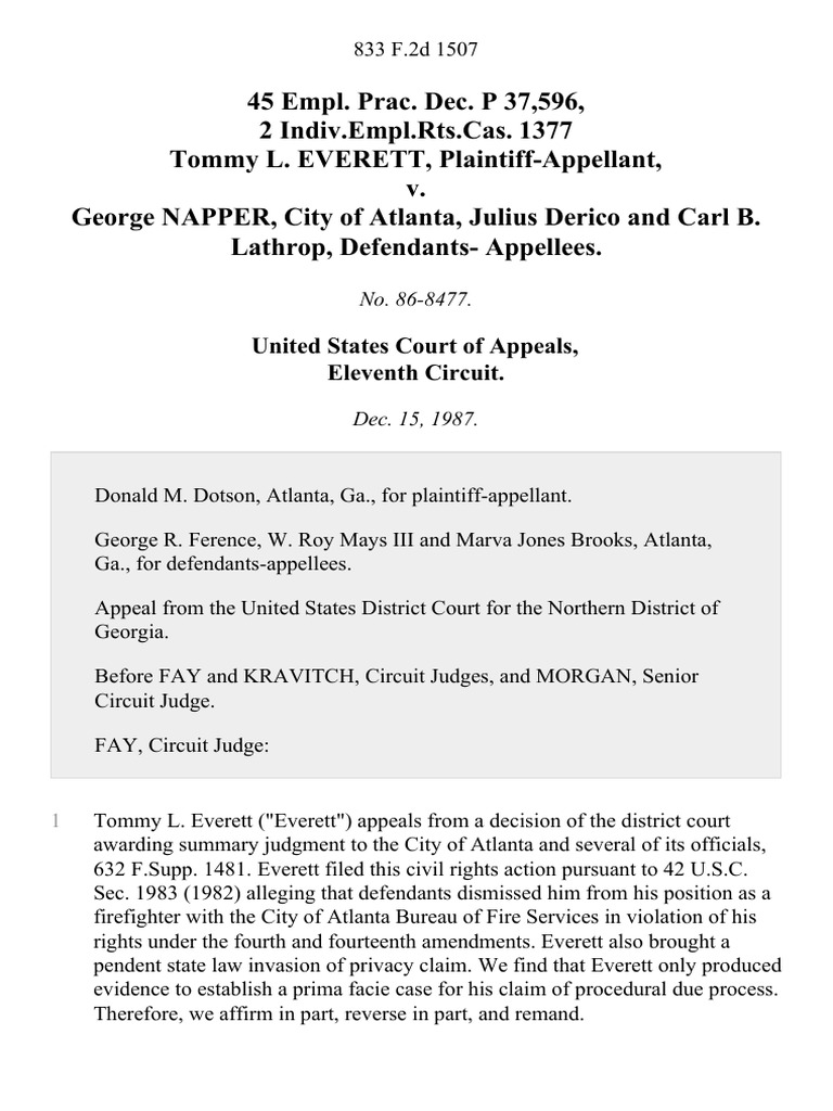 45 Empl. Prac. Dec. P 37,596, 2 Indiv - Empl.rts - Cas. 1377 Tommy L ...