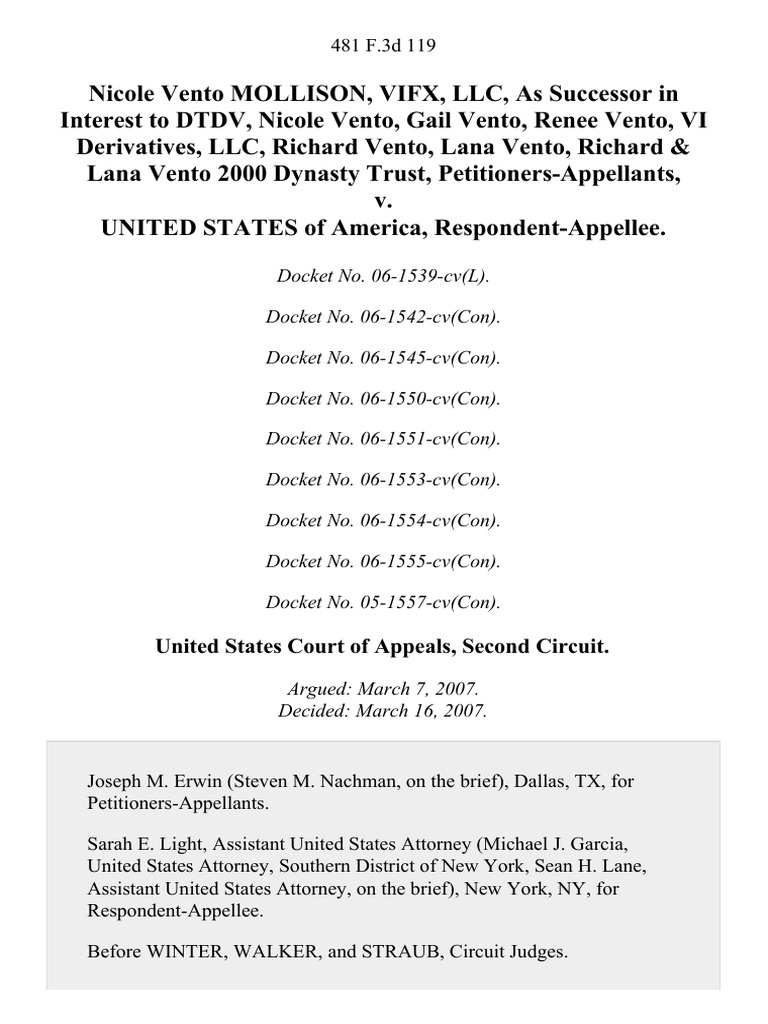 United States Court of Appeals, Second Circuit | PDF | Tax Return ...