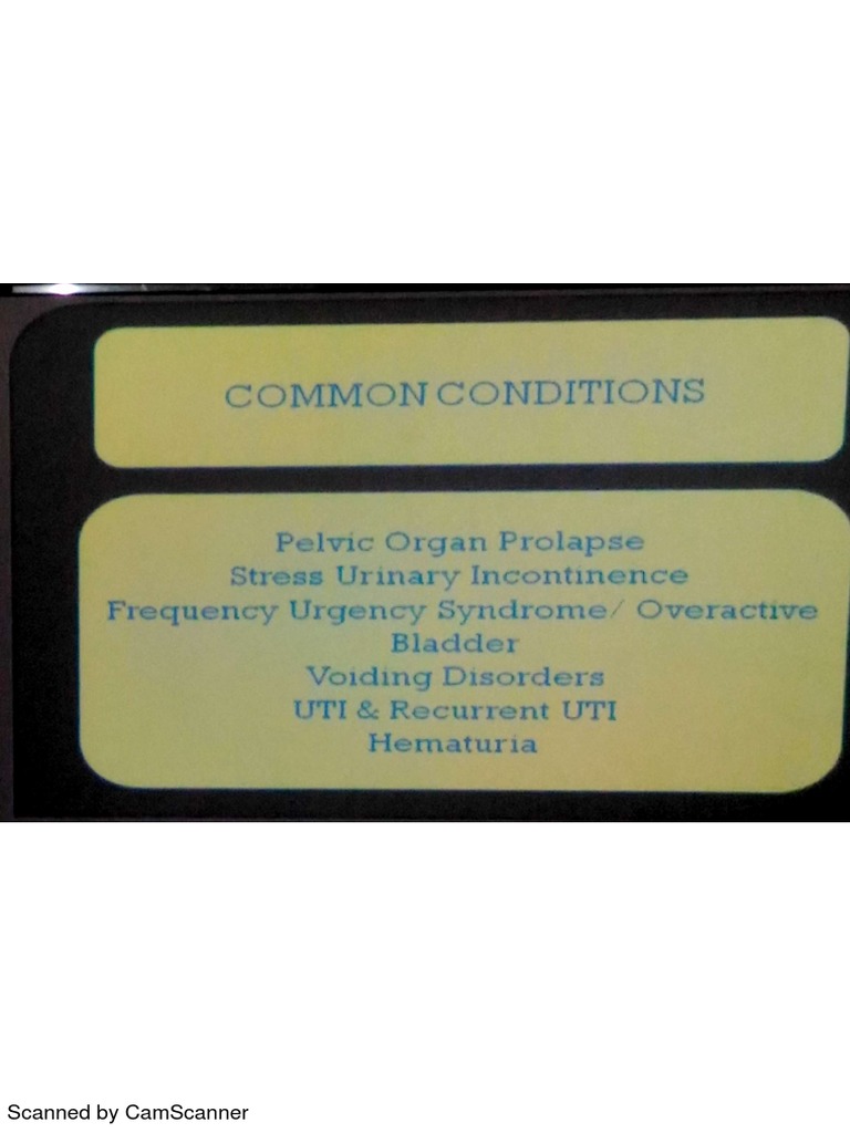 Uro Gynecology | PDF