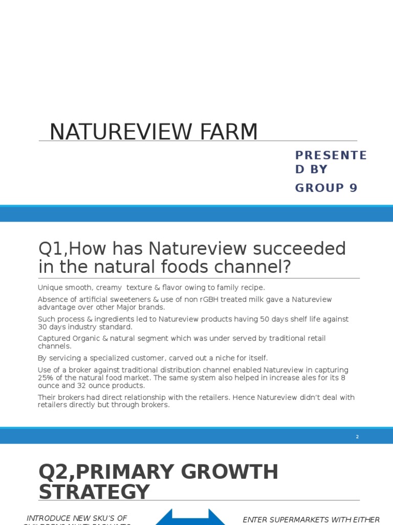 Natureview Farm Growth Strategies | PDF | Supermarket | Brand