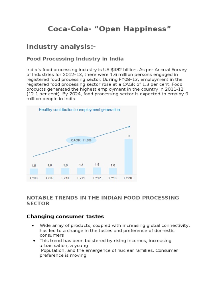 Beverage Industry Analysis | PDF | Coca Cola | Pepsi Co