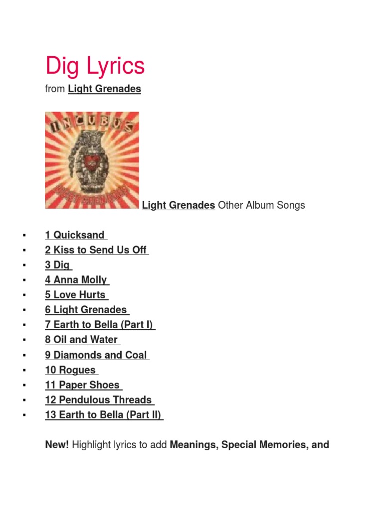 Incubus Fans' Anthem | PDF | Art