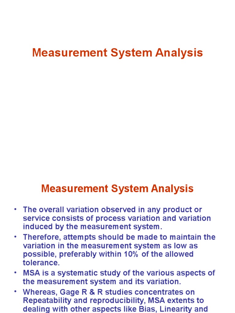Measurement System Analysis.ppt | Bias | Measurement