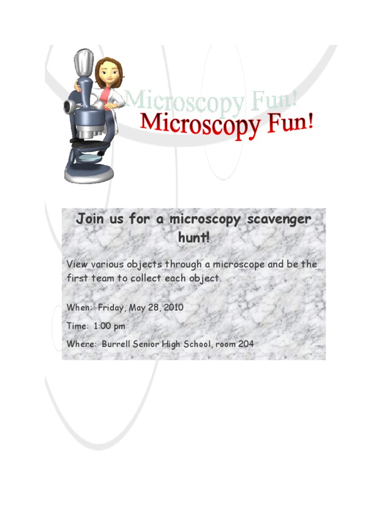 Microscope Flier | PDF | Social Science