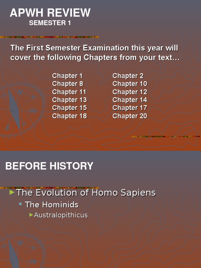 Apwh Semester Review | Download Free PDF | Paleolithic | Homo
