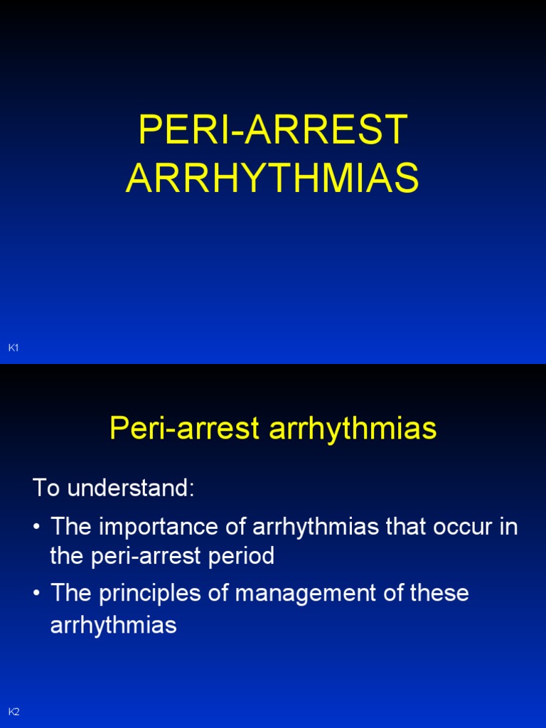 10 Peri Arrest Arrhythmias | PDF | Cardiac Arrhythmia | Artificial ...
