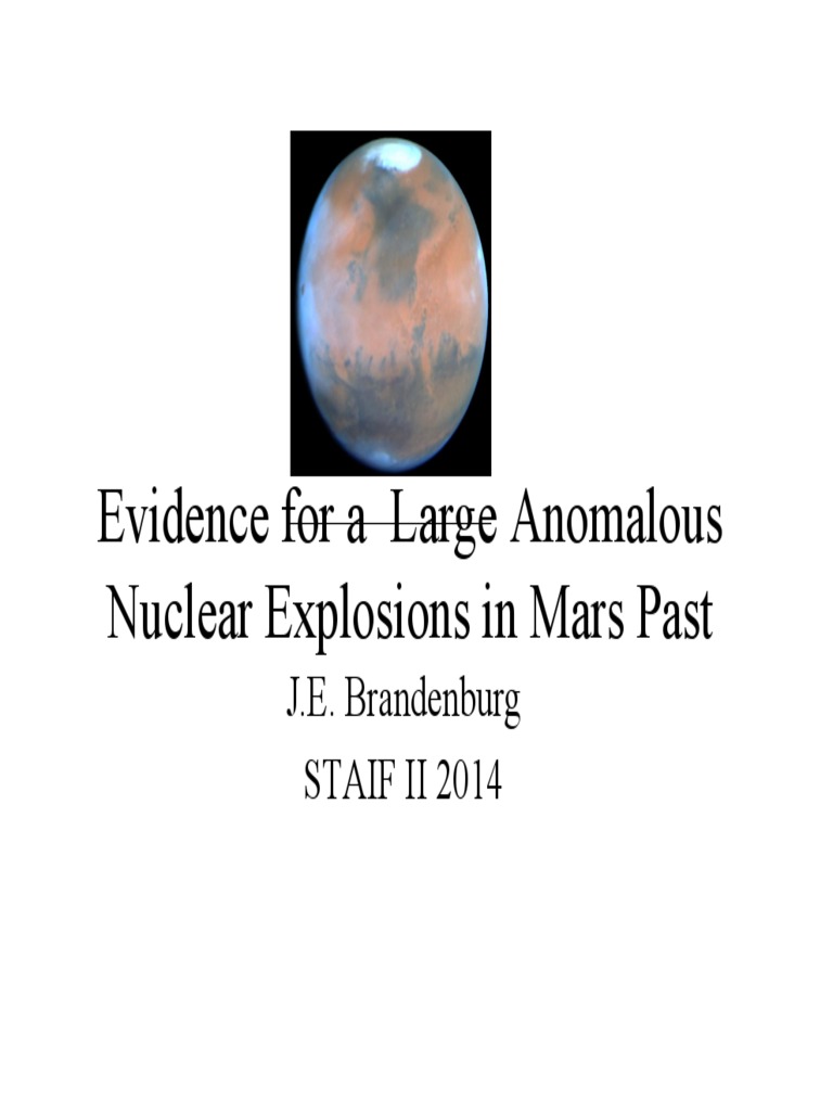 Evidence For A Large Anomalous Nuclear Explosions in Mars Past | PDF ...