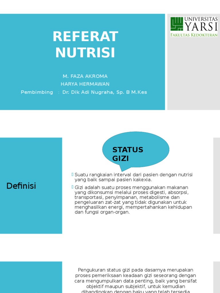 Referat NUTRISI | PDF | Kesehatan Holistik