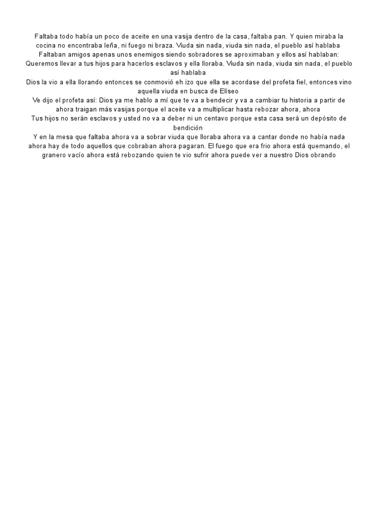 Letra de Viuda Sin Nada de Gladys Muñoz - MUSICA | PDF