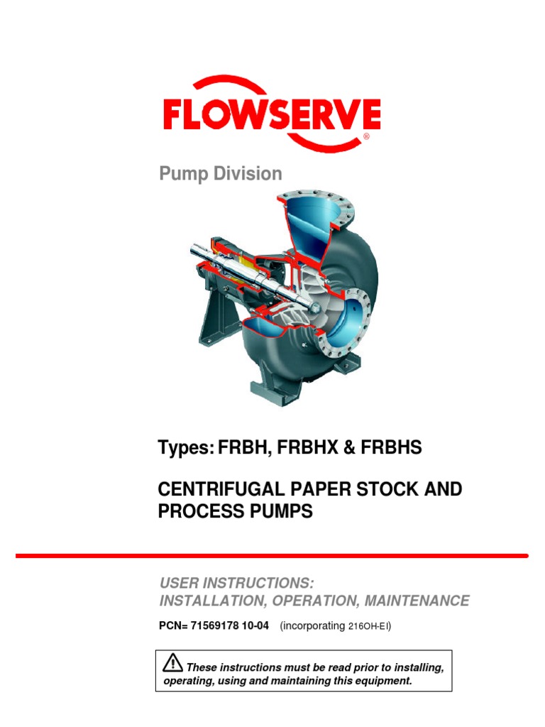 Flowserve 6 FRBH | PDF | Pump | Transmission (Mechanics)