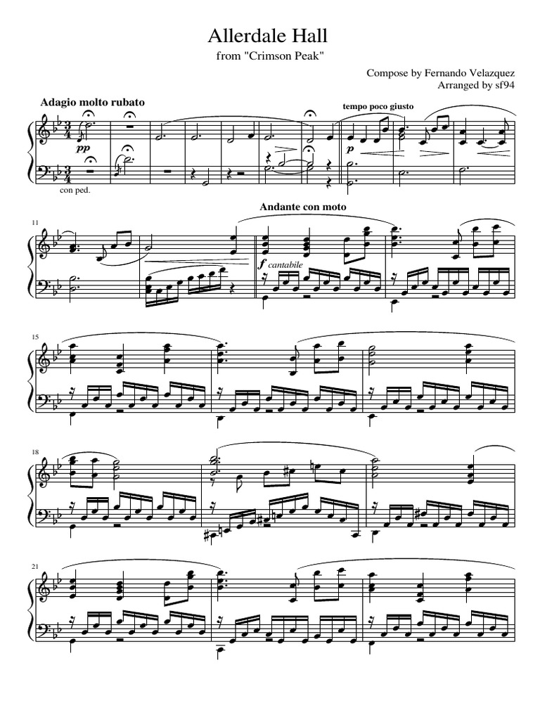 Allerdale Hall From Crimson Peak | PDF | Tempo | Poetics