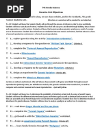 7th Grade Genetics: Traits and Inheritance | PDF | Heredity | Genetics